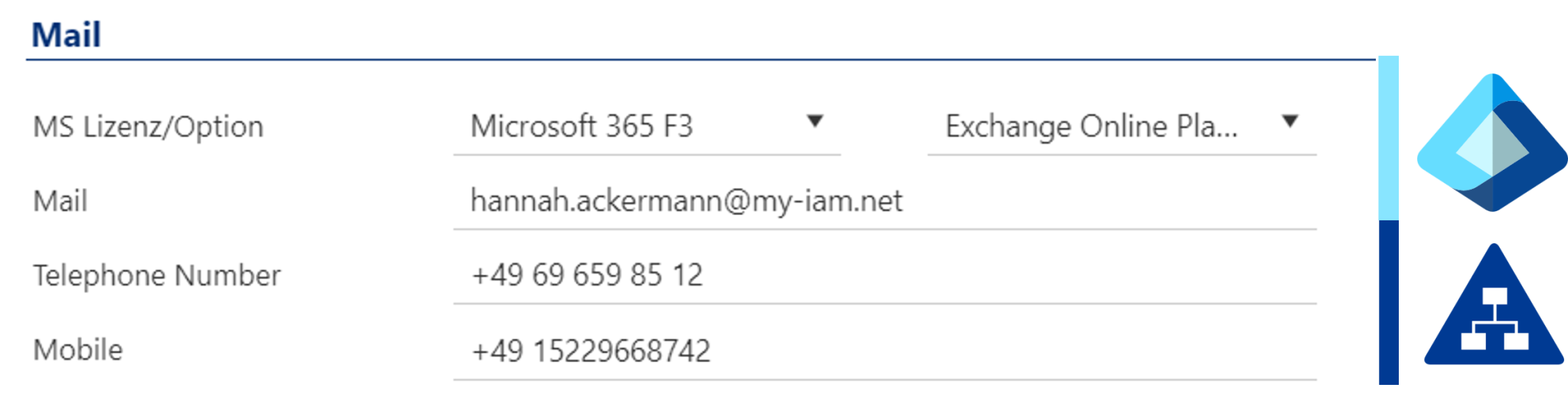 Entra/M365 connection - M365 Identity management - IDM-Portal