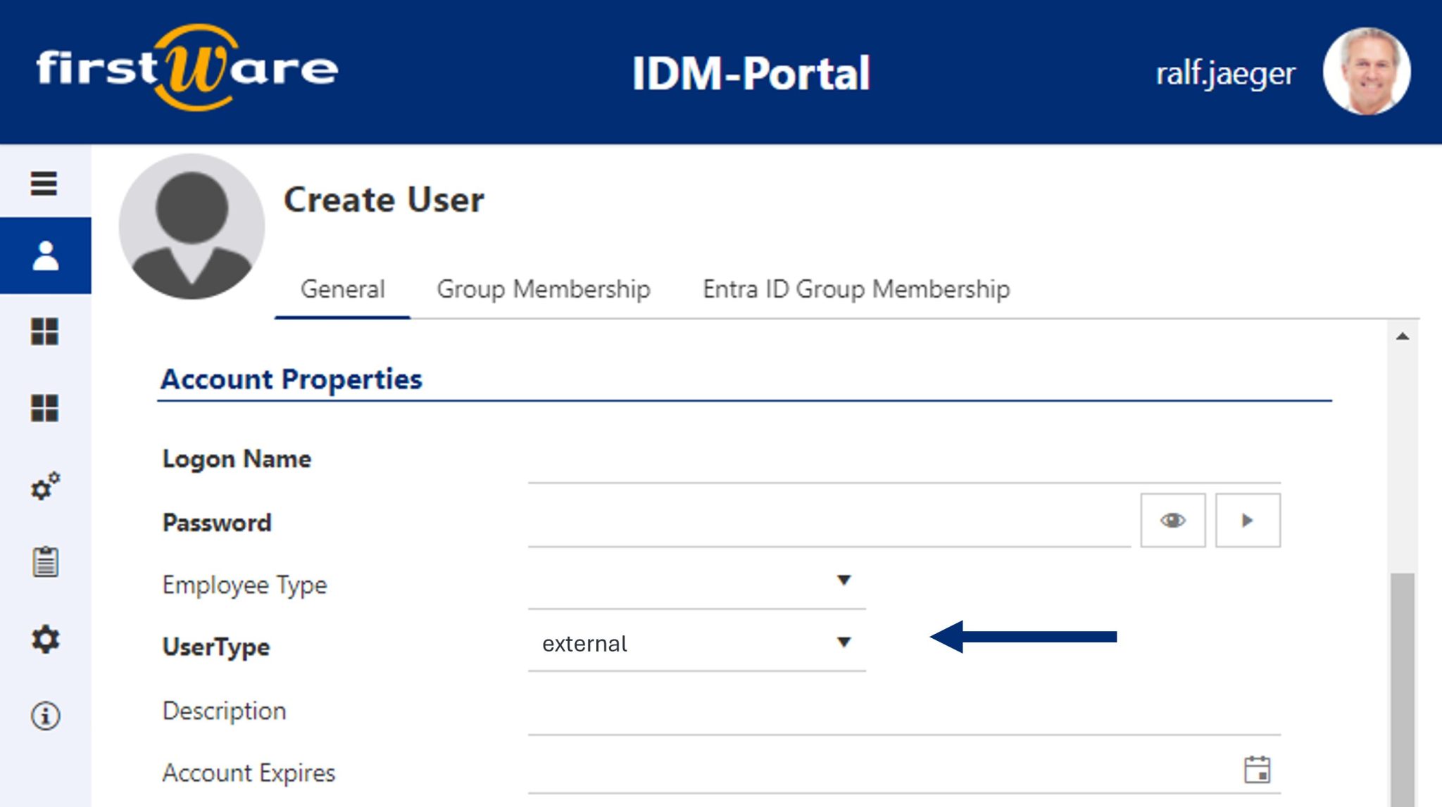 Central management of guest accounts in hybrid environments